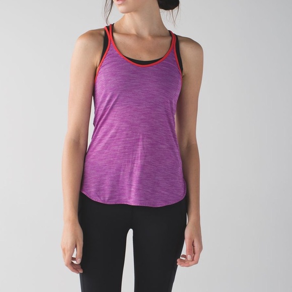 lululemon athletica | Tops | Lululemonwhat Thesportultraviolet Tank Top ...